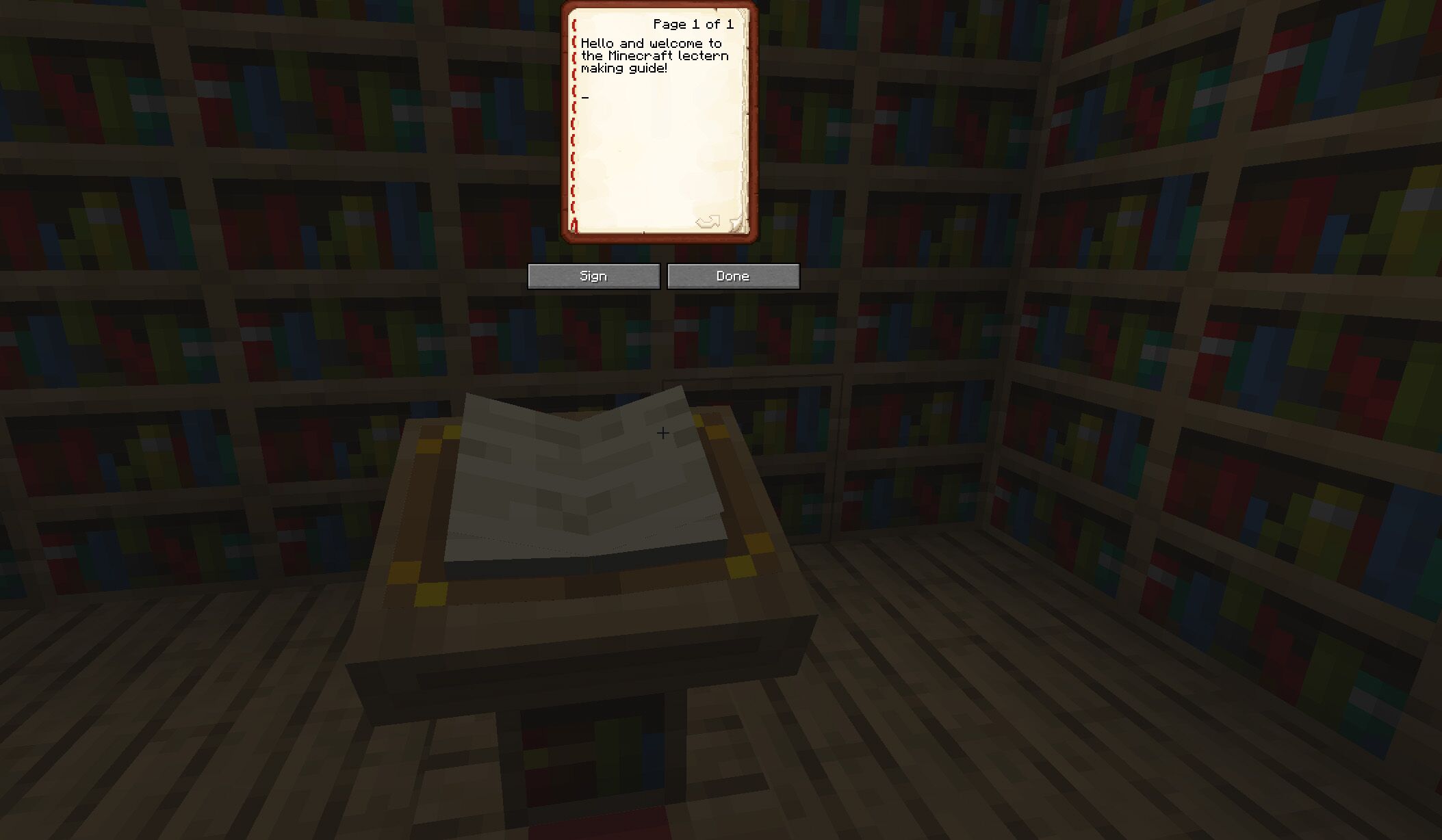 How To Make A Lectern In Minecraft