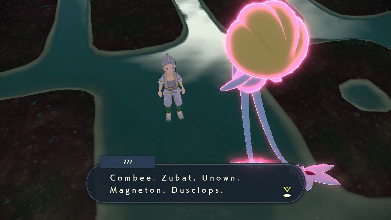 Combee Zubat Unown Magneton Dusclops: Uxie's Riddle in Arceus