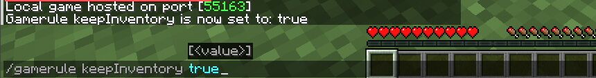 Minecraft Keep Inventory Command (Keep Items When You Die)