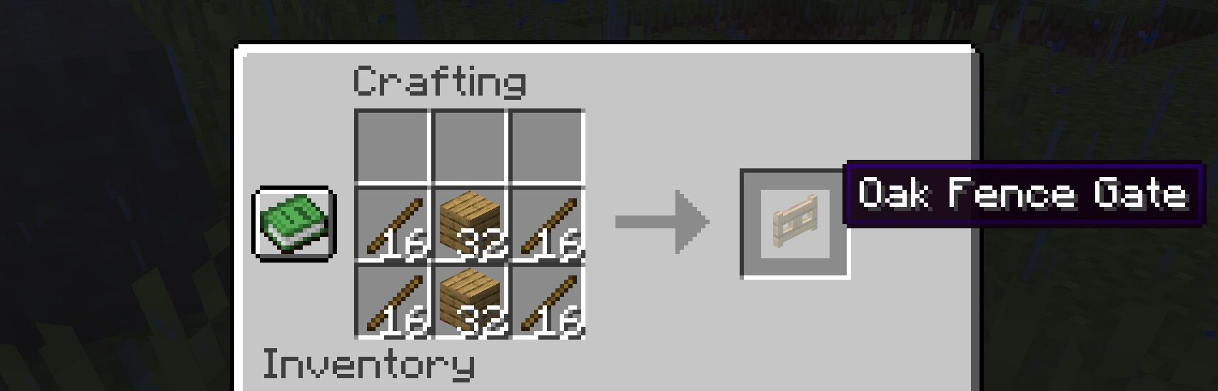 How To Make A Fence Gate In Minecraft